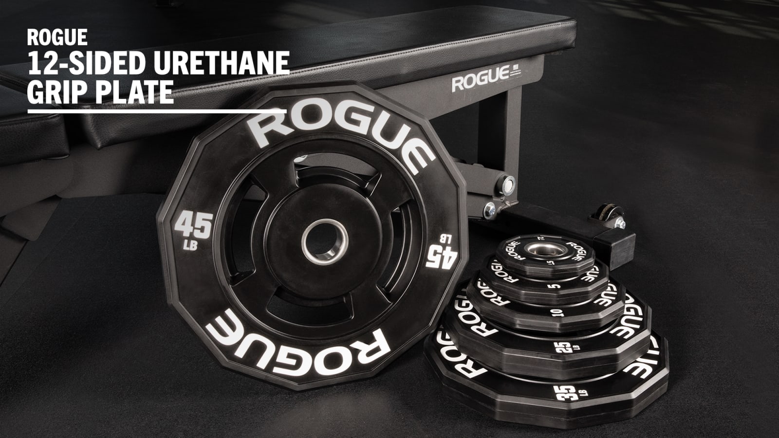 Rogue 12-Sided Urethane Grip Plate | Rogue Fitness