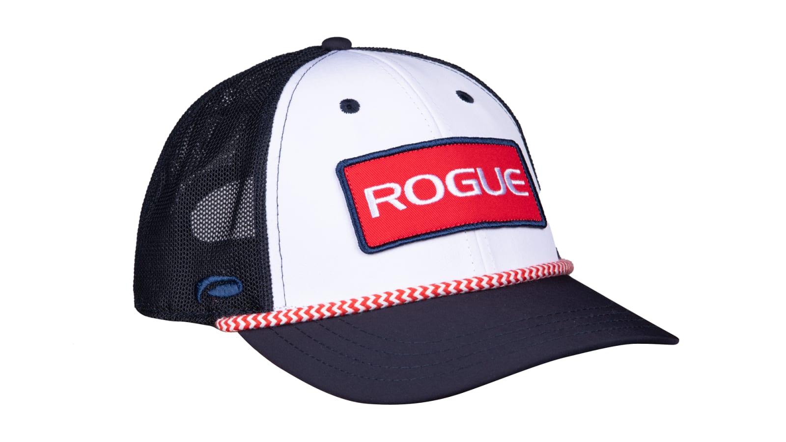Rogue TriTech Rope Hat - White / Navy | Rogue Fitness