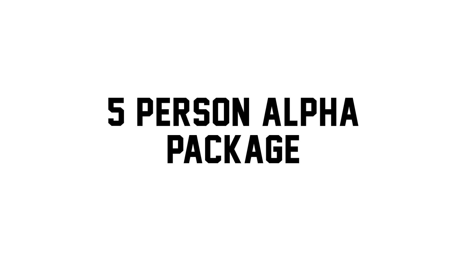 5 Alpha - 5 Person Affiliate Package | CrossFit | Rogue Fitness