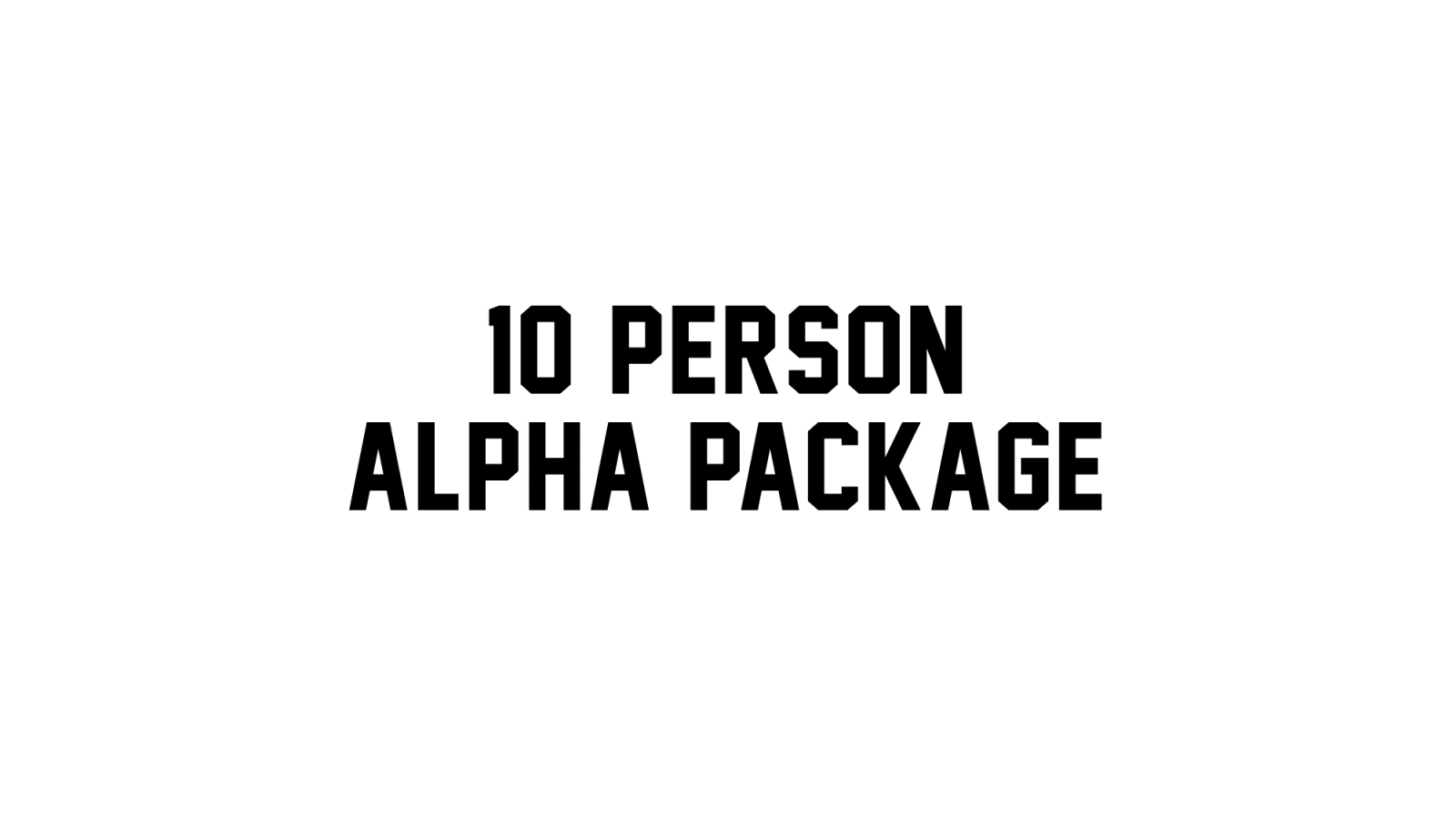 10 Alpha - 10 Person Affiliate Package | CrossFit | Rogue Fitness