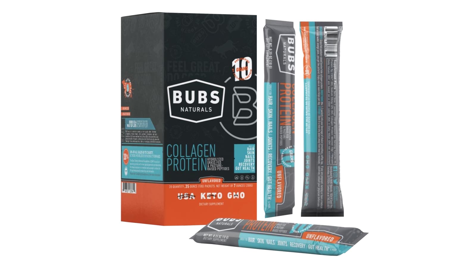 BUBS Naturals Collagen Protein - Single Serving Box 20 Count | Rogue ...