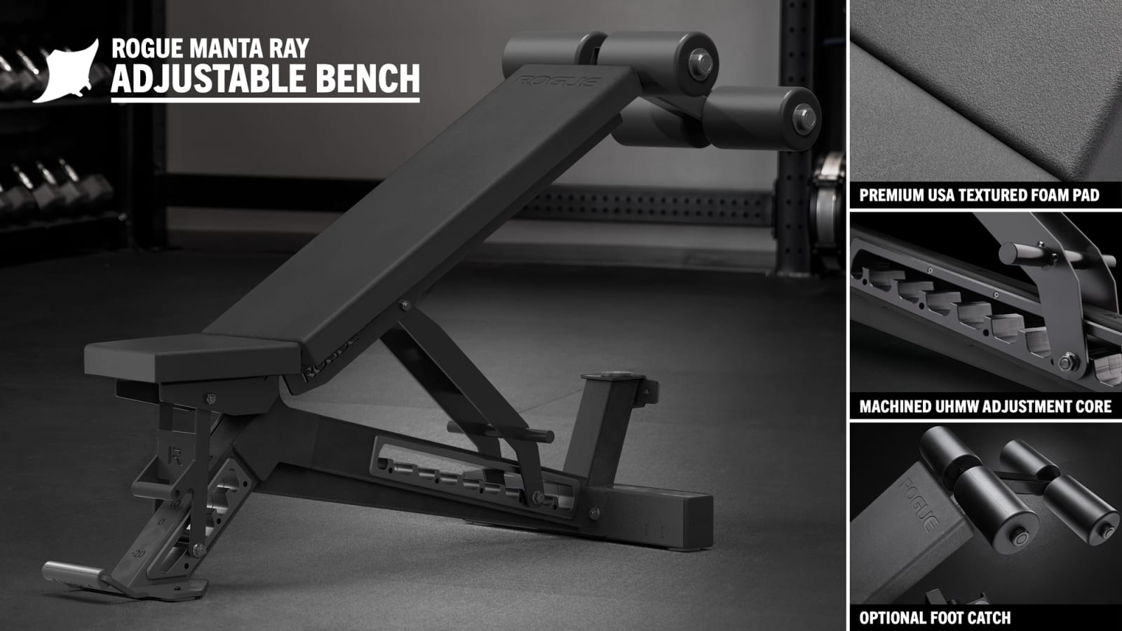 Rogue Manta Ray Adjustable Bench | Rogue Fitness