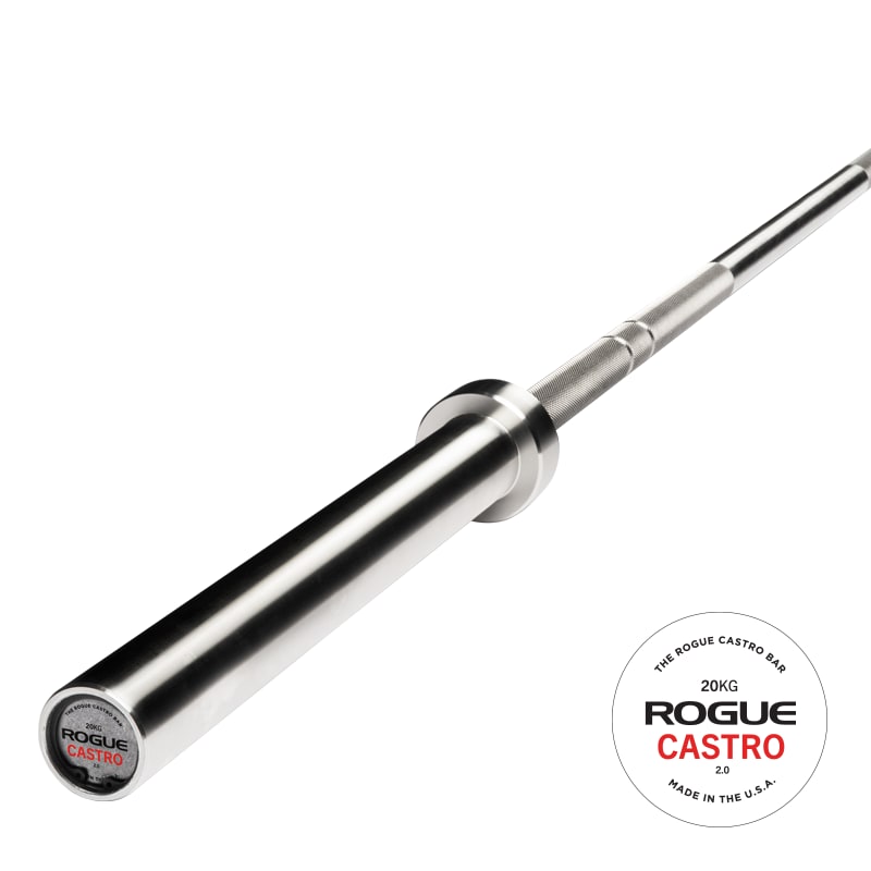 Rogue Castro Bar - Bare Steel Barbell - 28.5MM | Rogue Fitness ES