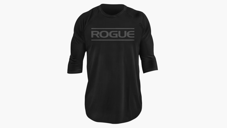 Rogue Black on Black 3/4 Sleeve | Rogue Fitness Australia