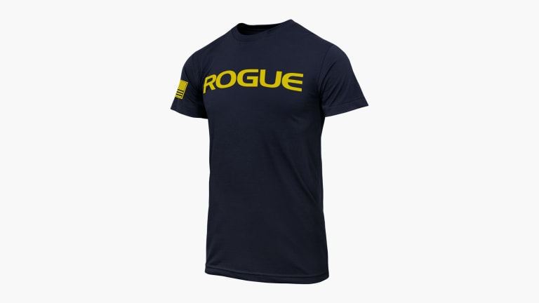 Rogue Basic Shirt - Men's - Navy / Yellow | Rogue Fitness Australia